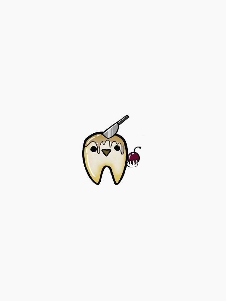 "Toothache: Plaque" Sticker for Sale by SweetToothWorks | Redbubble