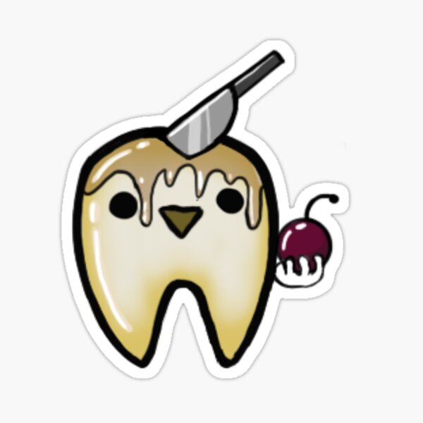 "Toothache: Plaque" Sticker for Sale by SweetToothWorks | Redbubble