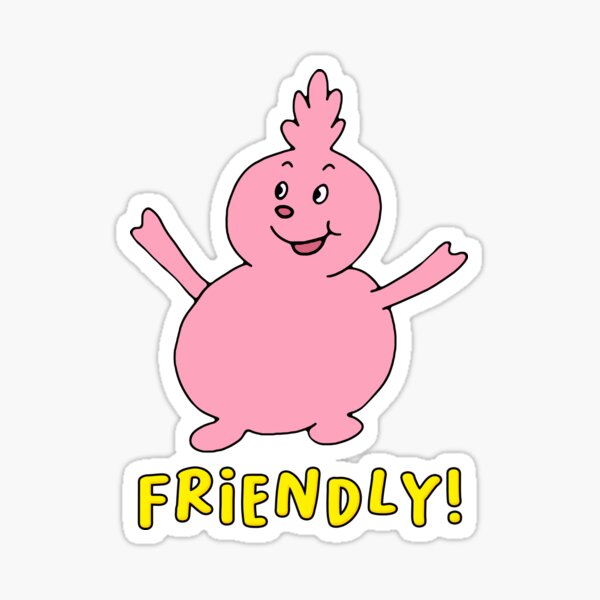 "Friendly Friend" Sticker for Sale by iWumbo | Redbubble