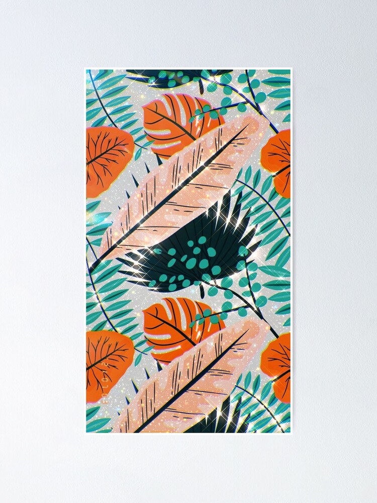 "Modern tropical design " Poster for Sale by Rikuartwork | Redbubble