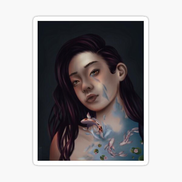 "Cry Me A Koi Pond" Sticker for Sale by limbstowings | Redbubble