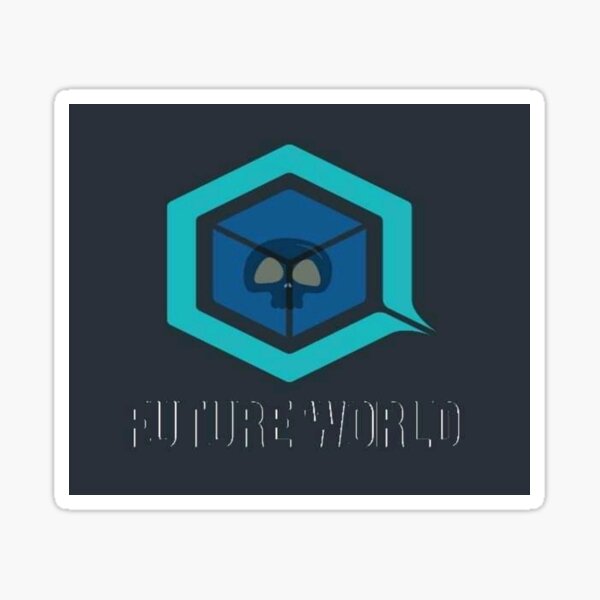 "FUTURE world " Sticker for Sale by Glowarts | Redbubble