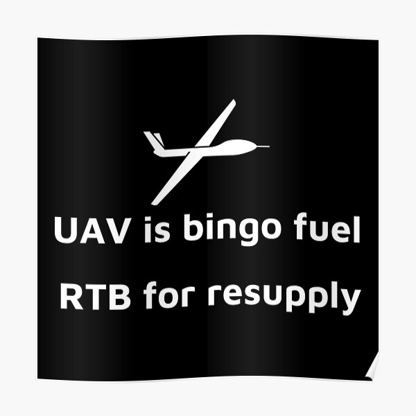 "UAV is bingo fuel RTB for resupply | COD Warzone" Poster for Sale by ...