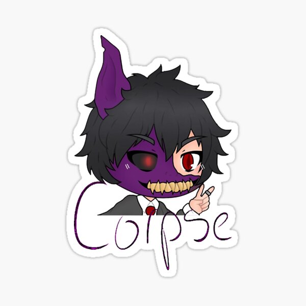 "corpse husband " Sticker for Sale by BrightlyBlacker | Redbubble