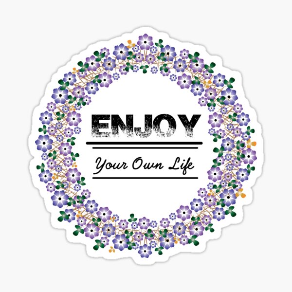 "Purple and Blue Flower Ring" Sticker for Sale by AIGdesign | Redbubble
