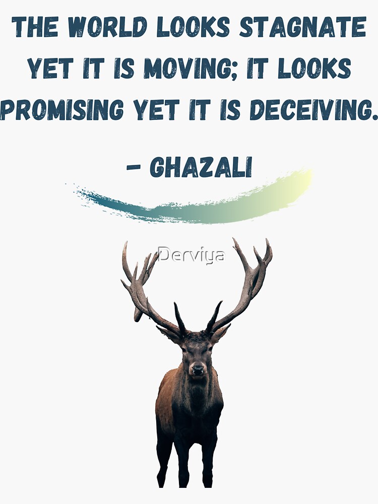 "The world looks promising yet it is deceiving!" Sticker by Derviya ...