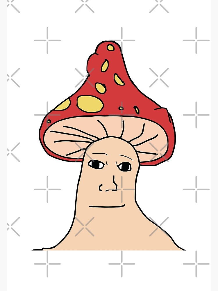 "Colored Shroomjak Mushroom Meme" Art Print by Rzera- | Redbubble