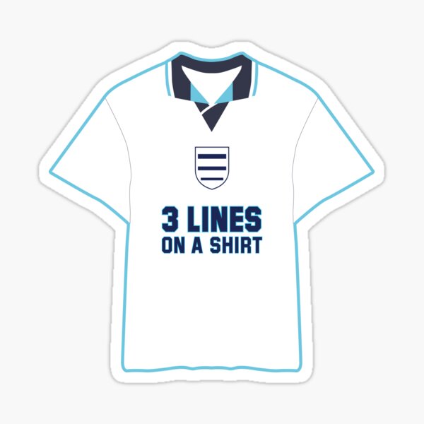 "3 LINES ON A SHIRT ON A SHIRT" Sticker for Sale by peterdy | Redbubble