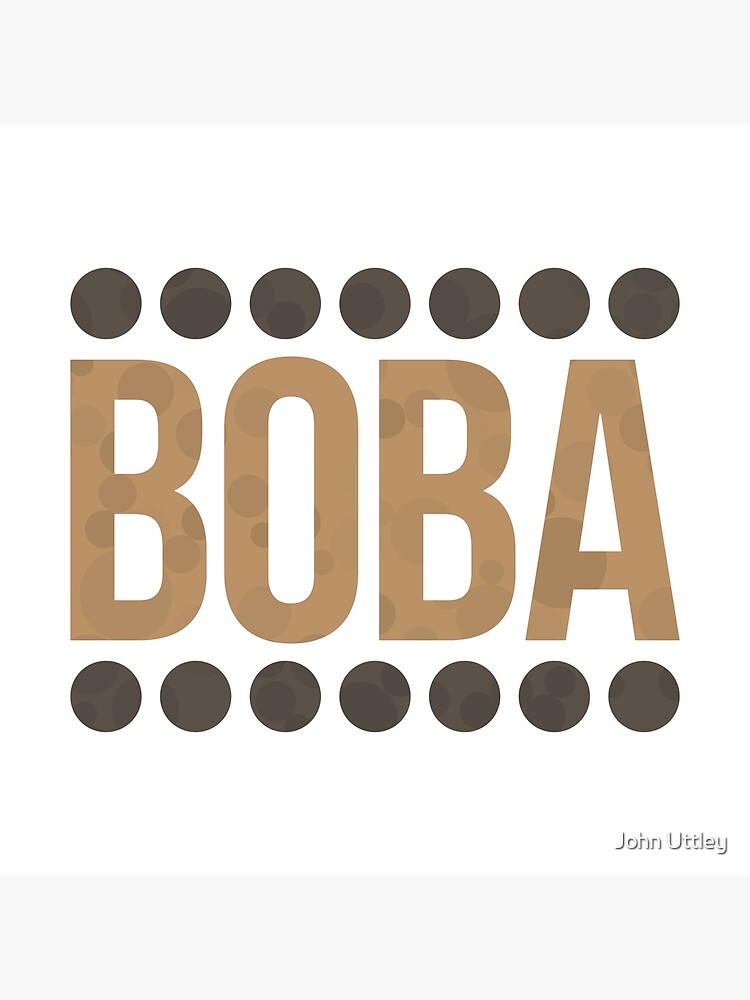 "Boba Balls Typography" Poster for Sale by johnuttley | Redbubble