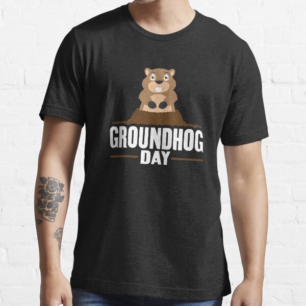 "Groundhog Day Funny Ground Hog Forecasting Shadow Vibes" T-shirt for ...