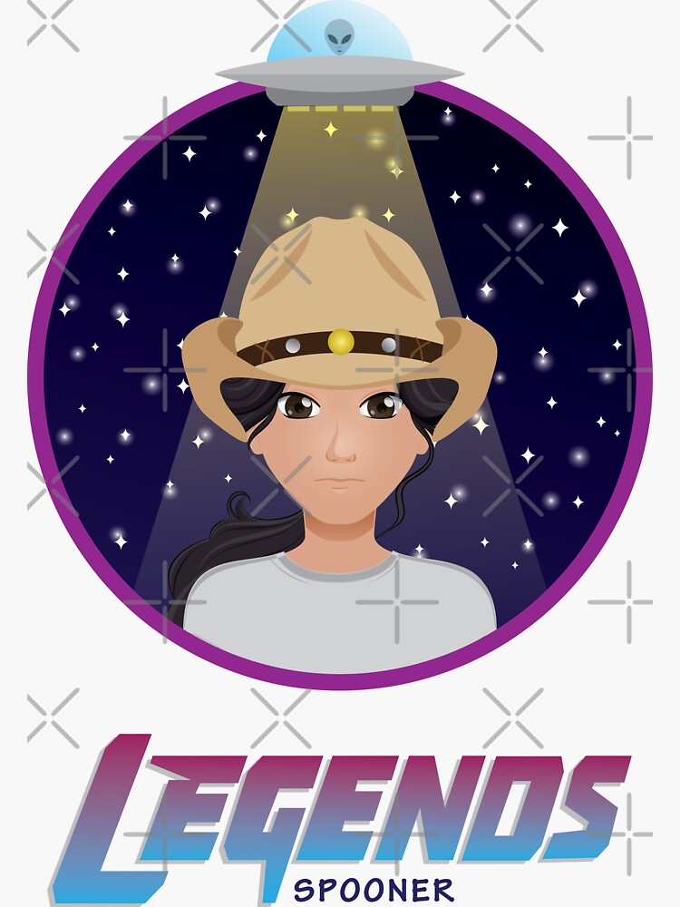 "Legends - Spooner" Sticker for Sale by CatsBag | Redbubble