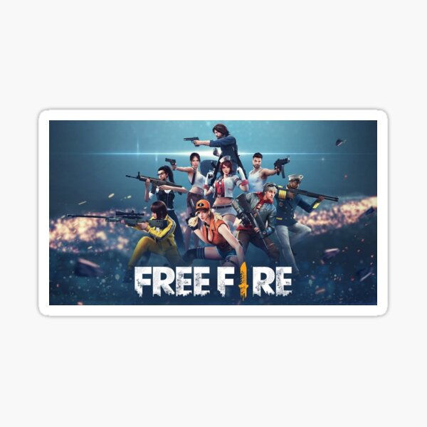 "Free Fire " Sticker for Sale by Dolly-volly | Redbubble