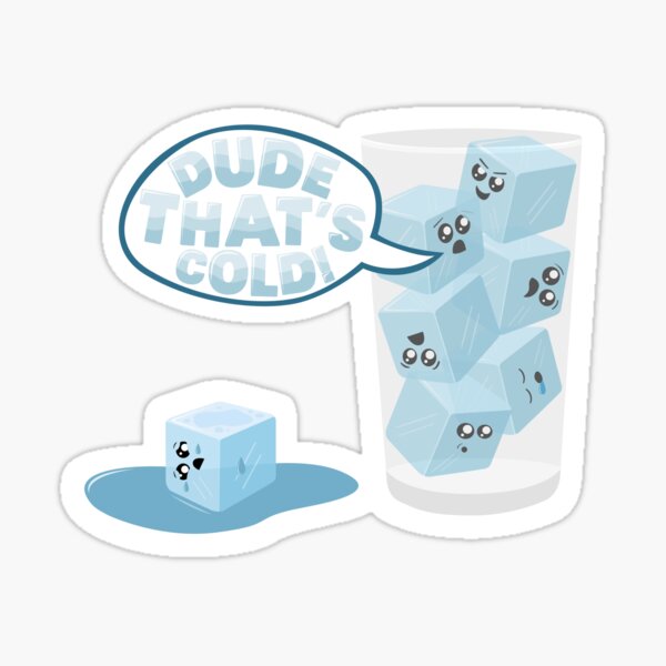 "Ice Cold" Sticker for Sale by alwayslovedcc | Redbubble
