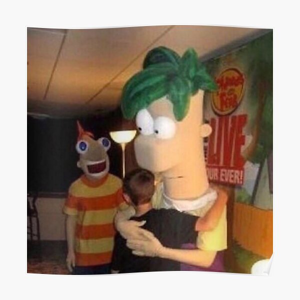 "Phineas and Ferb Cursed" Poster for Sale by Lookaz | Redbubble