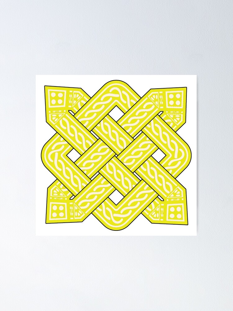 "Croatian Pleter Design Hrvatski Pleter HR Hrvatska VARIANT" Poster for ...