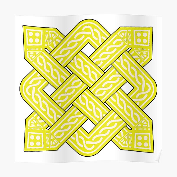 "Croatian Pleter Design Hrvatski Pleter HR Hrvatska VARIANT" Poster for ...