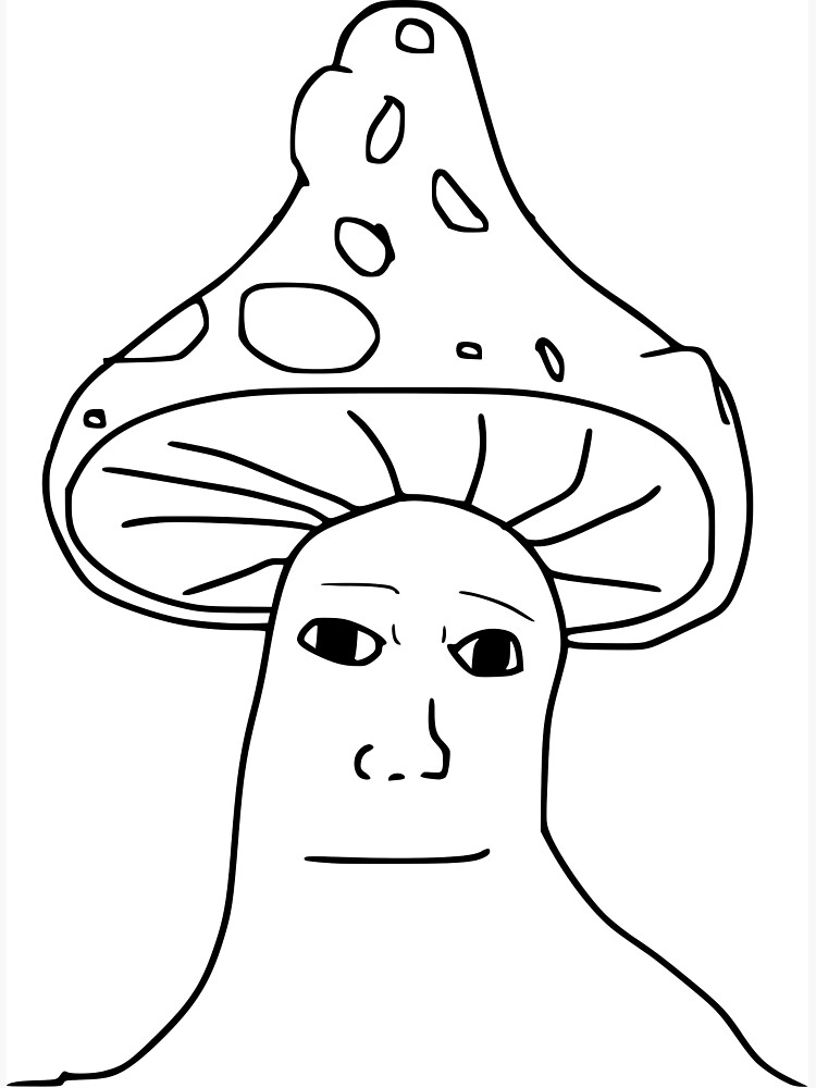 "Shrigma Male / Mushroom Wojak" Photographic Print by Okita-Fuyu ...