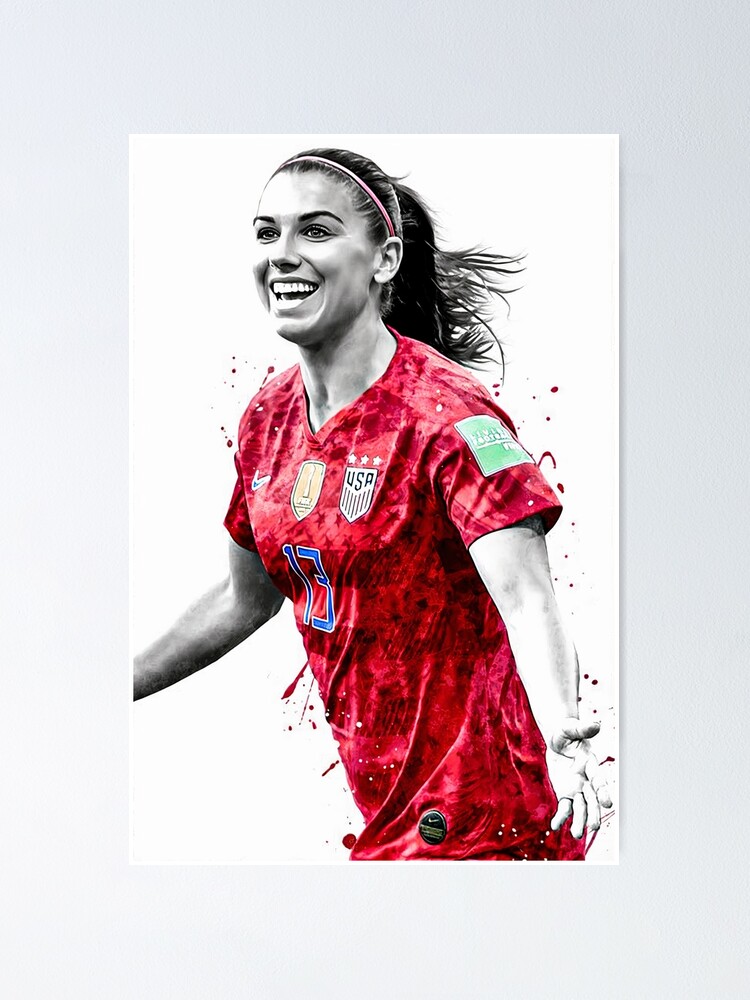 "Alex Morgan USA team poster, Football print, Soccer posters, Sports ...