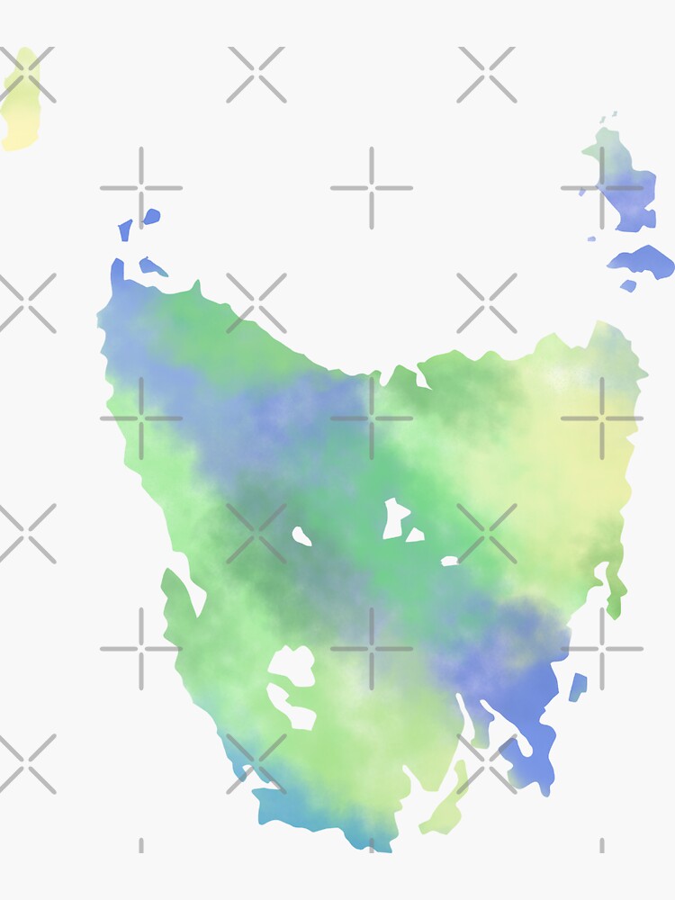 "Tasmania" Sticker for Sale by HitsujiArt | Redbubble