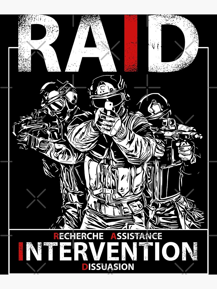 Impression photo « RAID Unité spéciale de la police française Forces ...