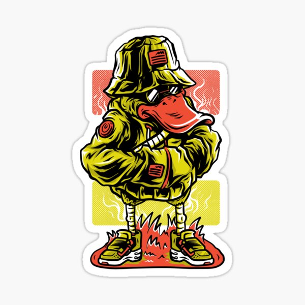 "Radioactive Duck" Sticker for Sale by SukaSukaSukaTee | Redbubble