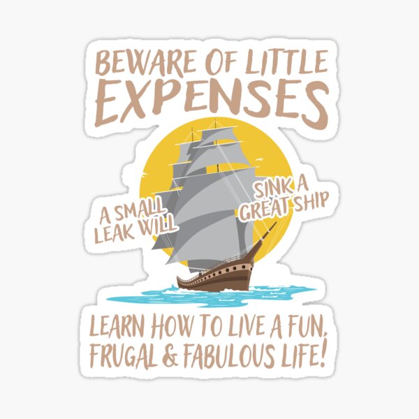 "Beware of little expenses Benjamin Franklin Graphic Frugal & Fabulous ...