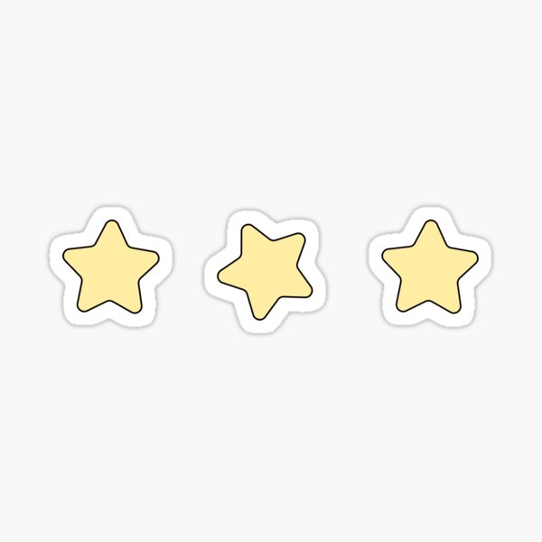 "three little stars " Sticker for Sale by blueeesidee | Redbubble