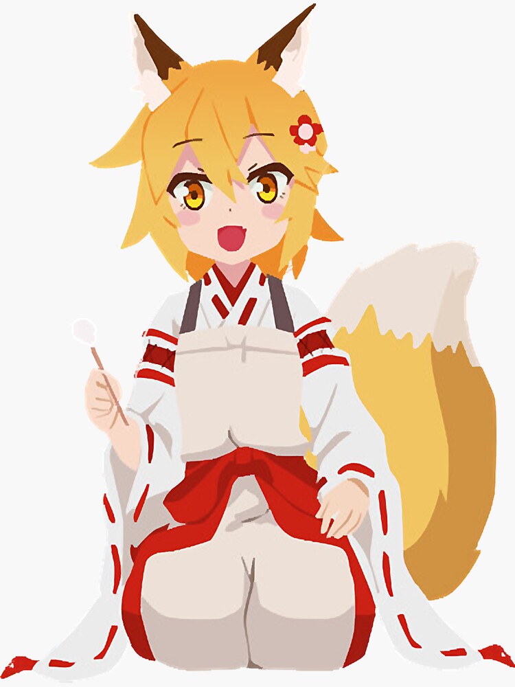"Sewayaki Kitsune no Senko-san Anime " Sticker for Sale by Urrutia1988 ...