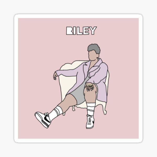 "RILEY" Sticker for Sale by frankenteen05 | Redbubble