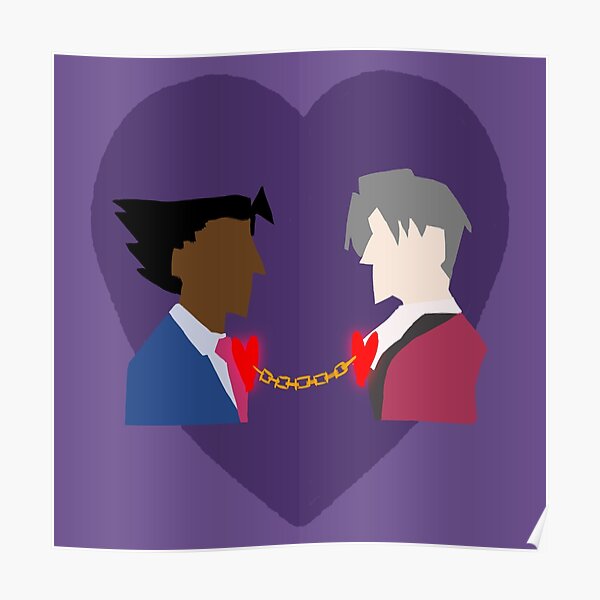 "Narumitsu chain of fate (heart background)" Poster for Sale by ...