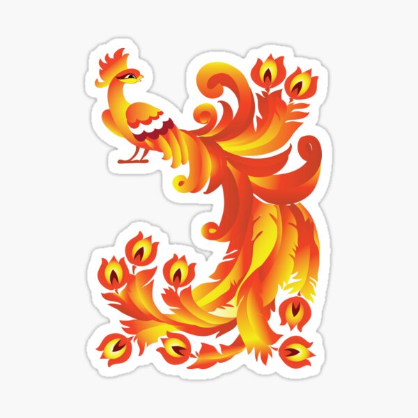 "Firebird" Sticker for Sale by birdsbirds | Redbubble