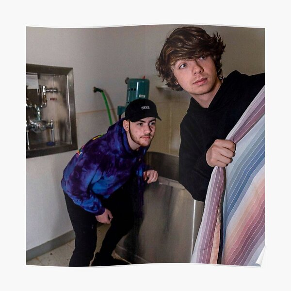 "Sapnap and Karl Jacobs " Poster by itsOrangeBlue | Redbubble