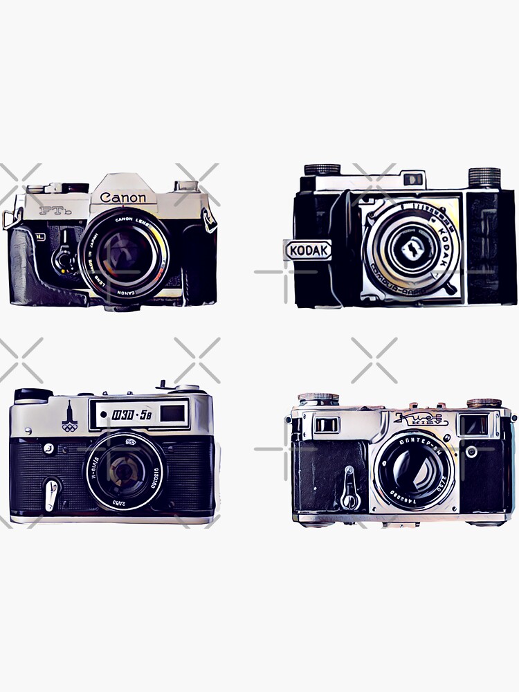 "Retro Camera Stickers Pack x Vintage Cameras" Sticker for Sale by ...