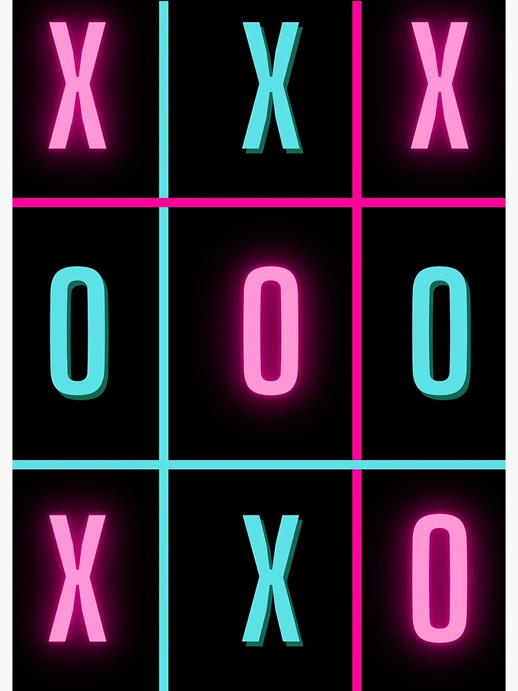 "Tic Tac Toe Poster" Poster for Sale by Zee4756 | Redbubble