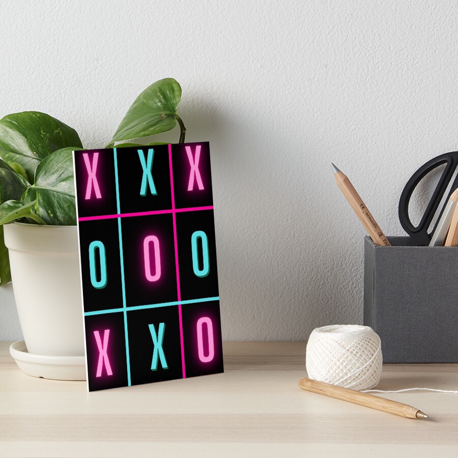 "Tic Tac Toe Poster" Art Board Print for Sale by Zee4756 | Redbubble