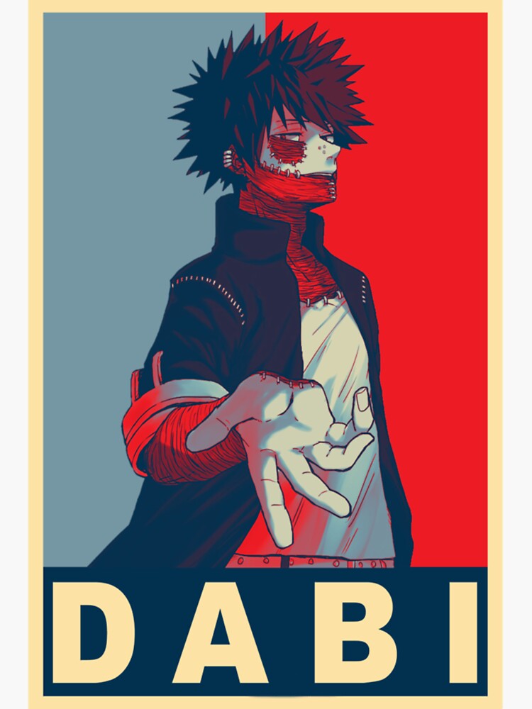 "Dabi - Poster| Perfect Gift" Sticker for Sale by mahancy | Redbubble