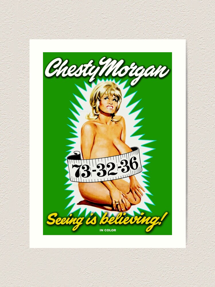 "Chesty Morgan " Art Print for Sale by shnooks | Redbubble