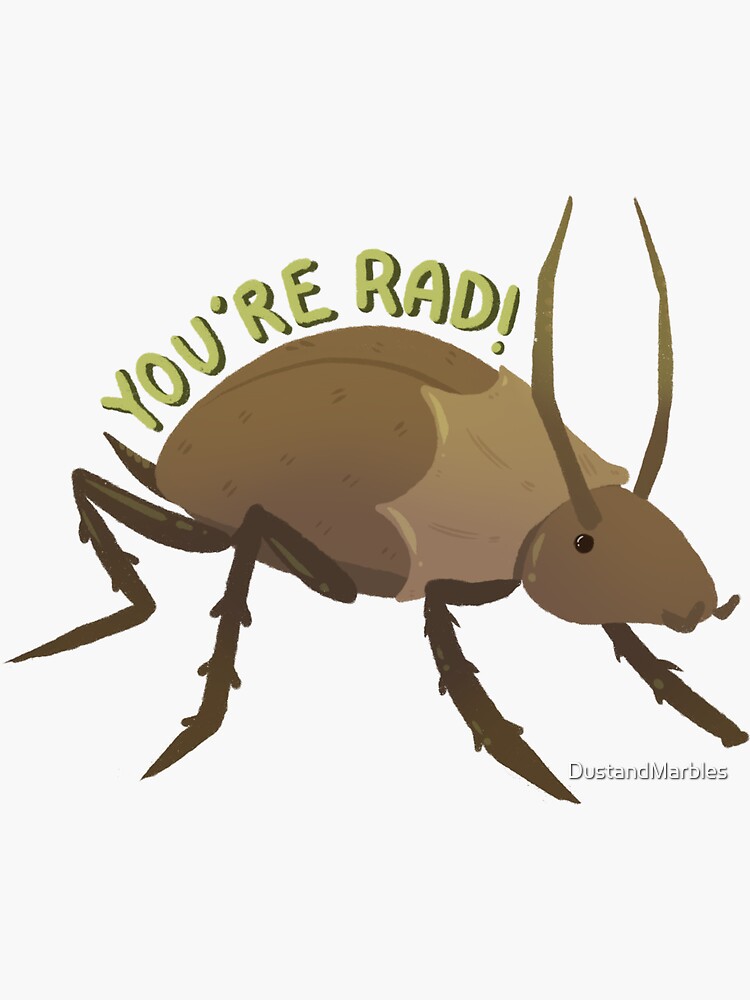 ""You're Rad" Fallout 4 Radroach Video Game Design" Sticker by ...