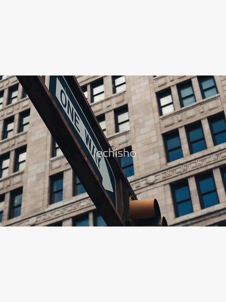 "One Way" Sticker for Sale by lechisho | Redbubble