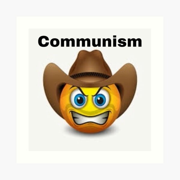 "Communism cowboy emoji communist meme" Art Print by Snapfishy | Redbubble