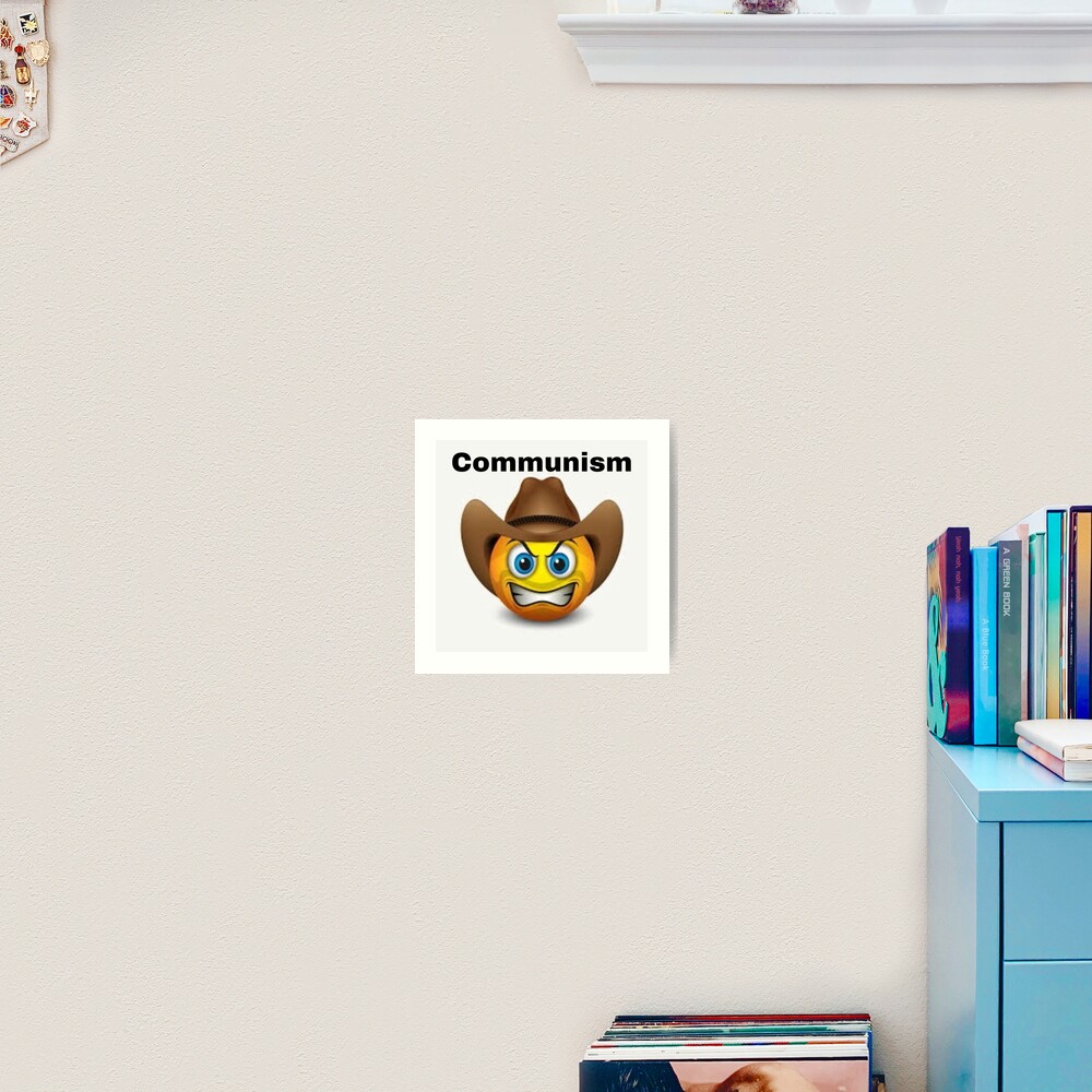 "Communism cowboy emoji communist meme" Art Print by Snapfishy | Redbubble