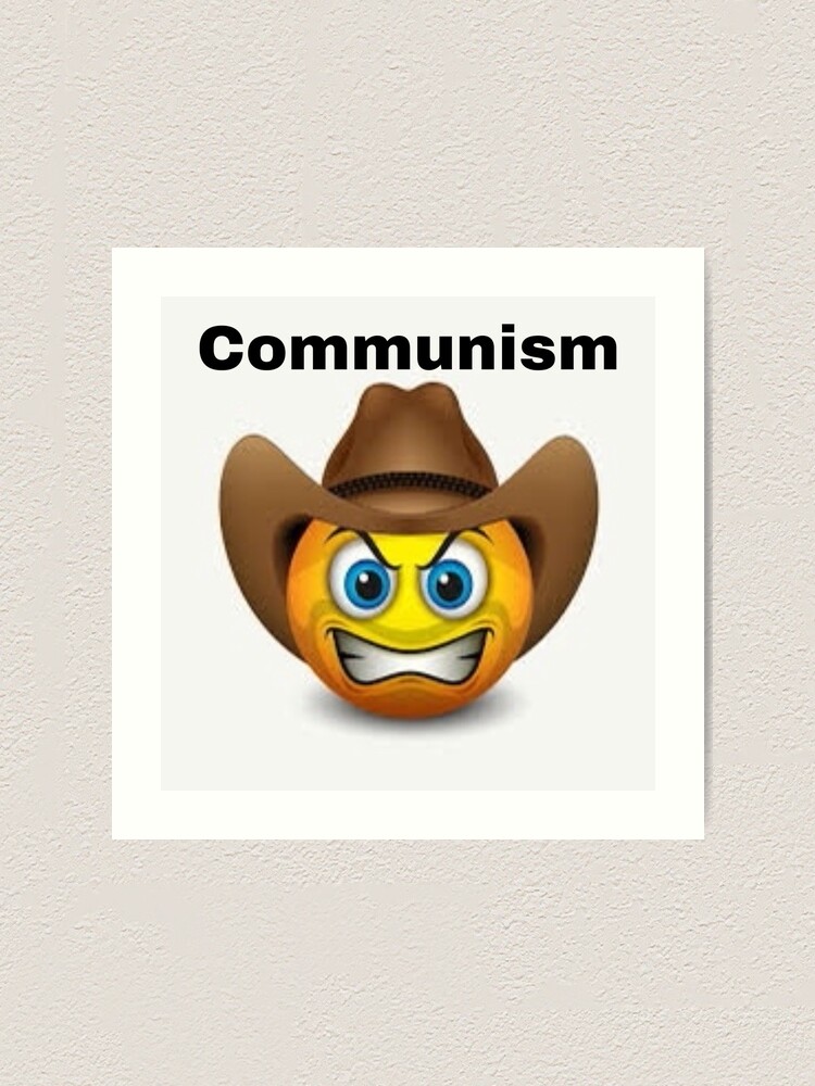 "Communism cowboy emoji communist meme" Art Print by Snapfishy | Redbubble