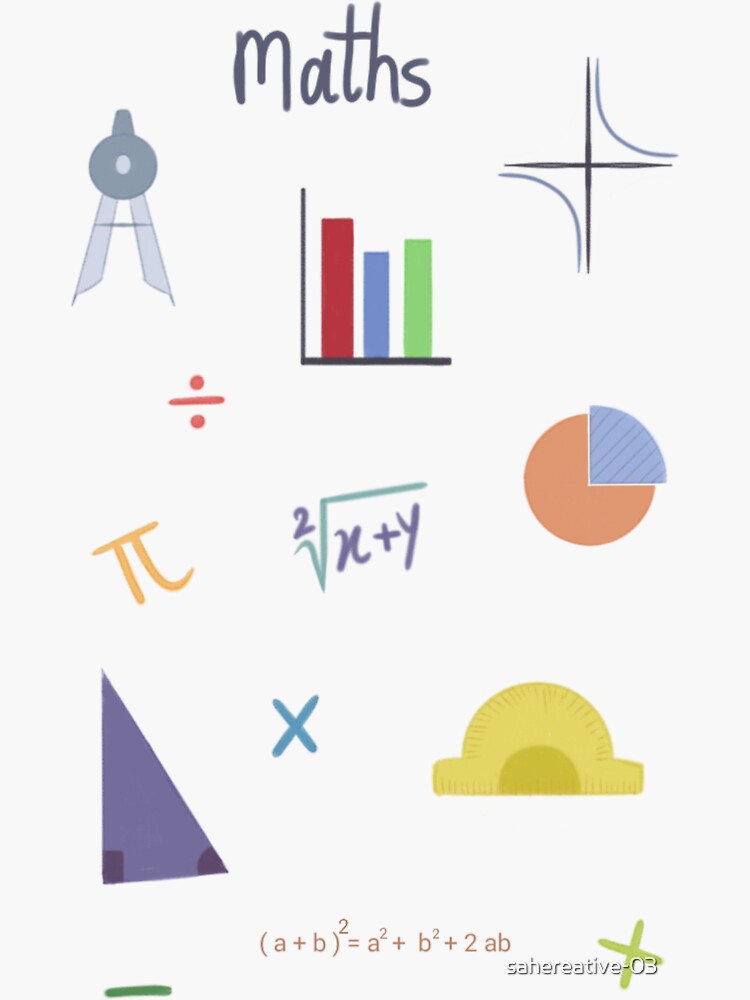 "~ Mathematics sticker Pack " Sticker for Sale by sahereative-03 ...