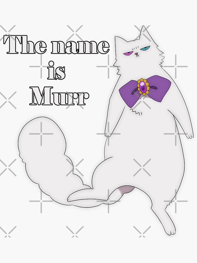 "Vanitas no Carte - Murr the cat Anime merch funny anime quote" Sticker ...