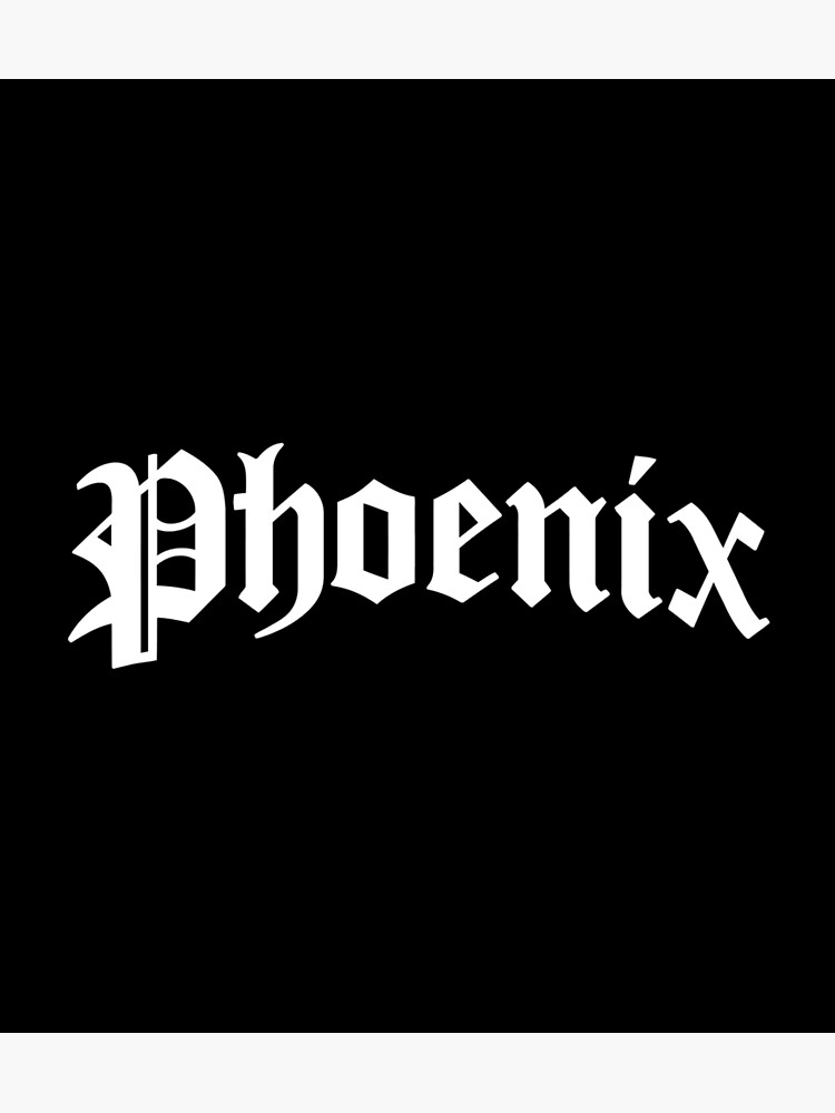 "Phoenix Souvenir Gift Men Women Kids Tattoo Letters Chicano" Poster ...