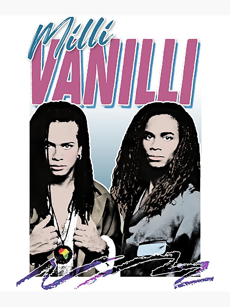 Póster «Camiseta Milli VanilliMilli Vanilli - Tributo al diseño ...