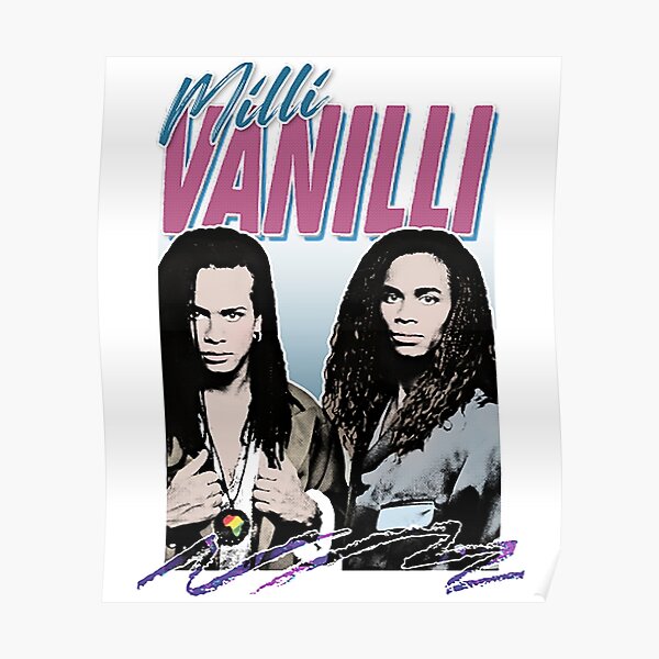 Póster «Camiseta Milli VanilliMilli Vanilli - Tributo al diseño ...