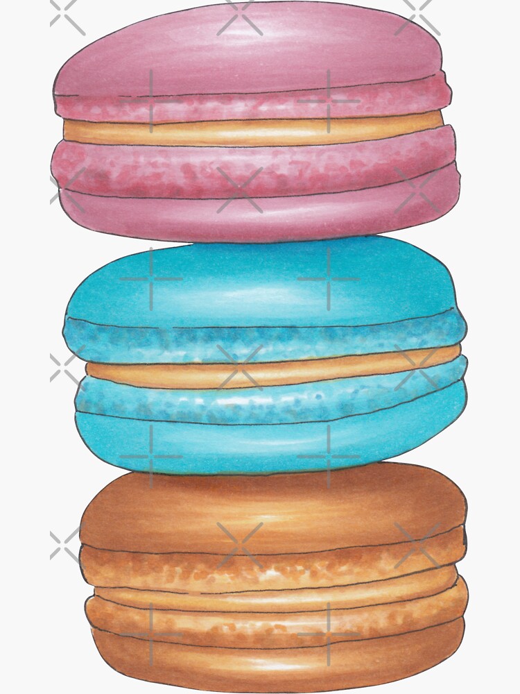 "Macarons" Sticker by NiksyDesign | Redbubble