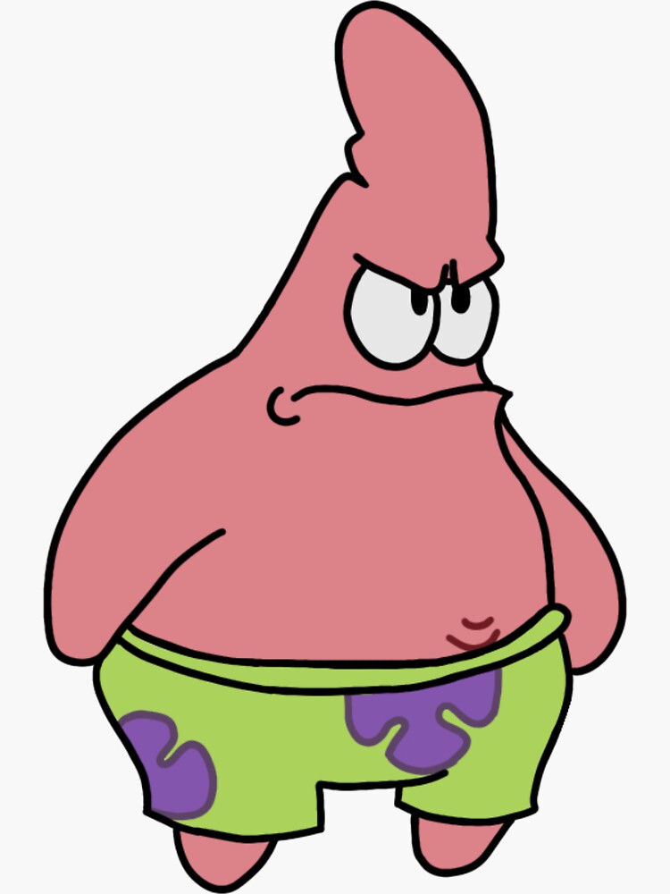 "Patrick Star" Sticker for Sale by Lula0312 | Redbubble