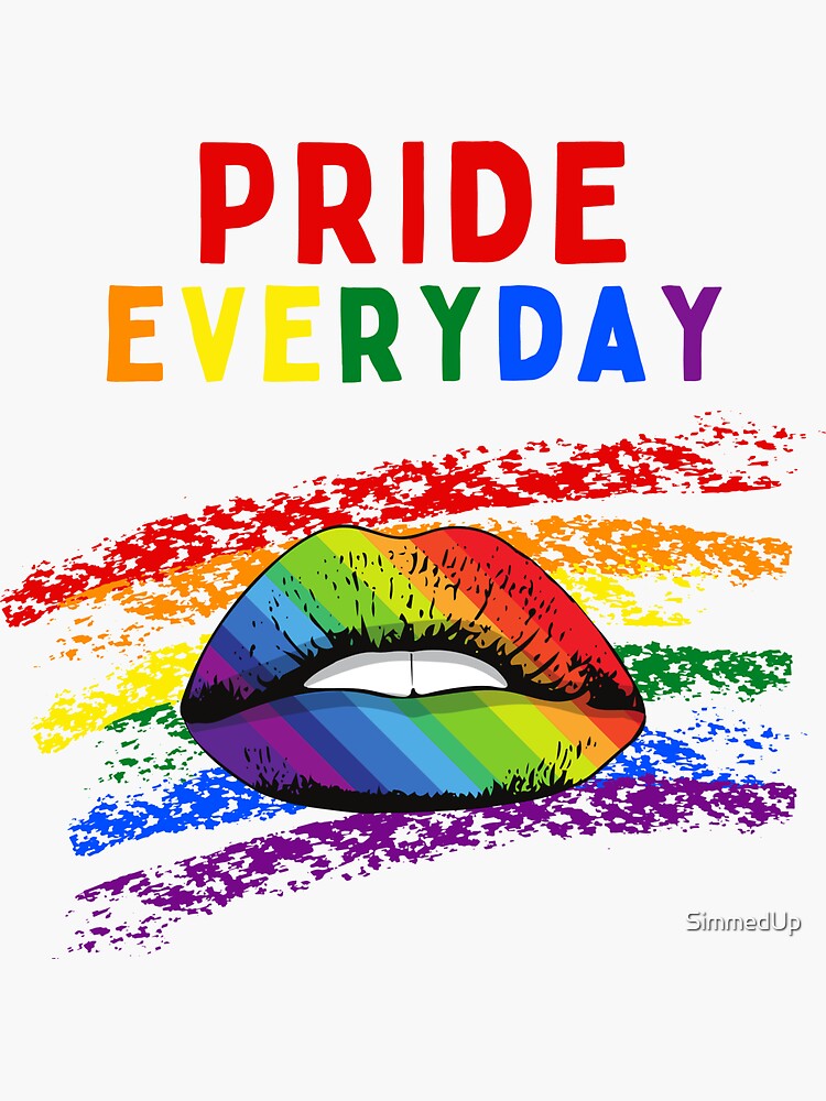 "Pride Everyday" Sticker for Sale by SimmedUp | Redbubble